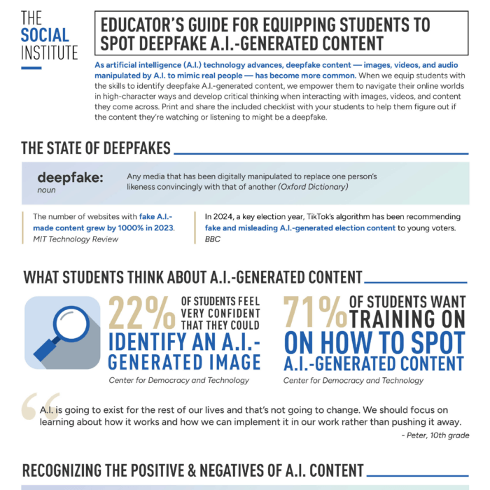School Playbook: Educator's guide for equipping students to spot ...